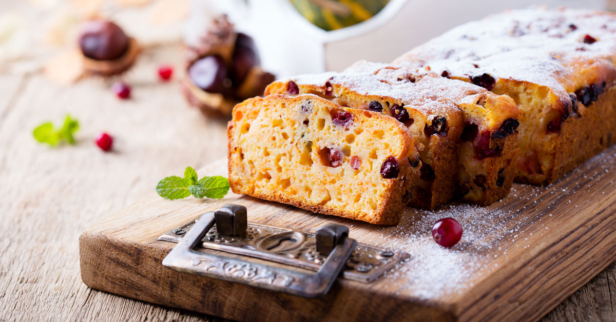 Chec cu merișoare și cu portocale - Unirea Prăjituri